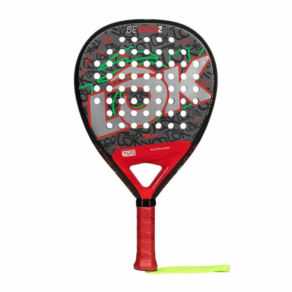 DECATHLON ракетка для падел тенниса decathlon lok be hype gen 2, черный, 360-375 г, длина 455 мм