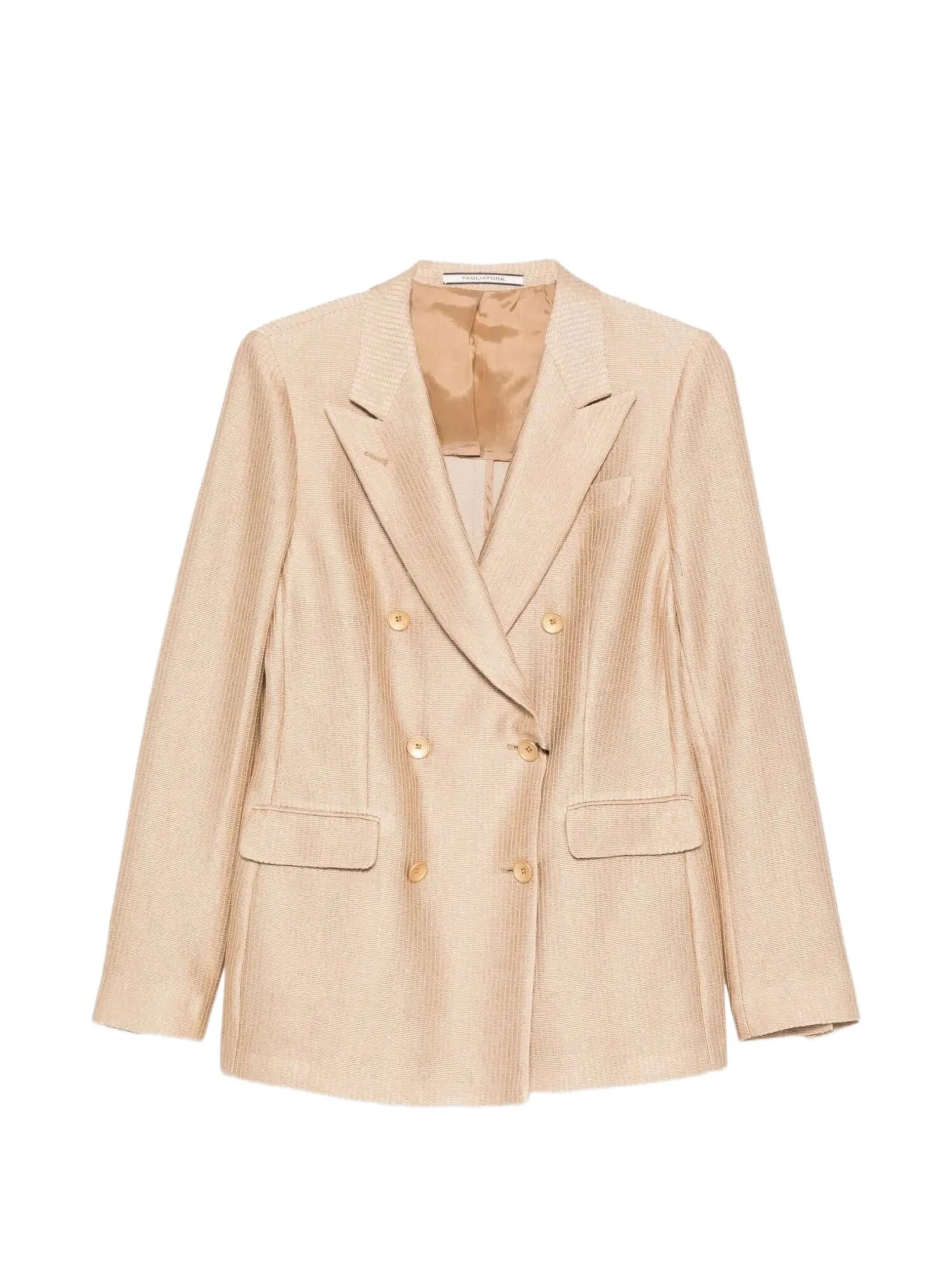 Пиджак Double-breasted pinstripe-pattern jacket