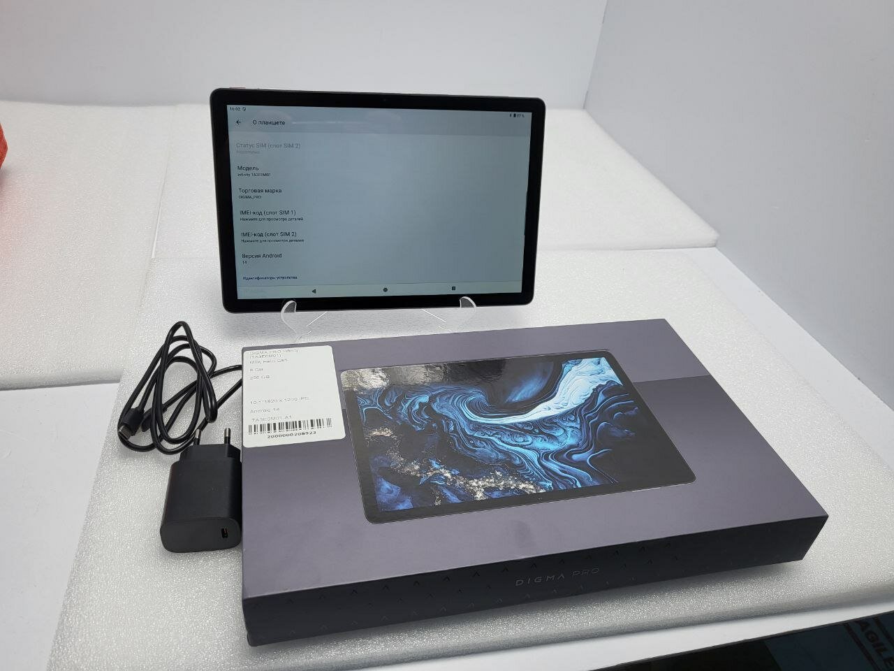 10.1" Планшет DIGMA PRO Infinity 8/256 GB G85 4G, 1920 x 1200, Android 14, серебристый [ta3e0m01]