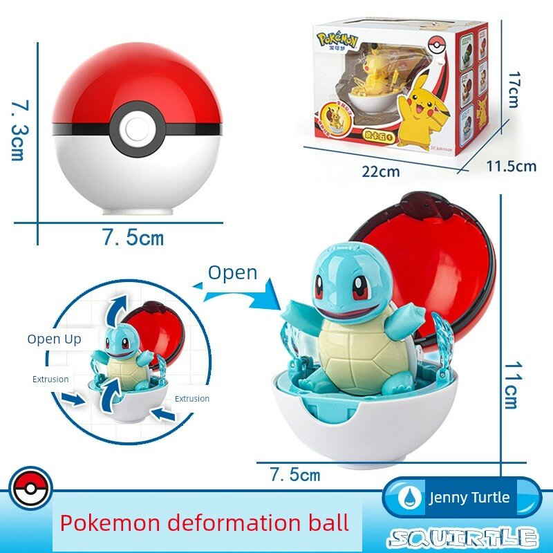 Игрушки Pokémon от Johnson & Johnson, куклы Pokémon Пикачу, покемон-шары, трансформируемые детские украшения, фигурки