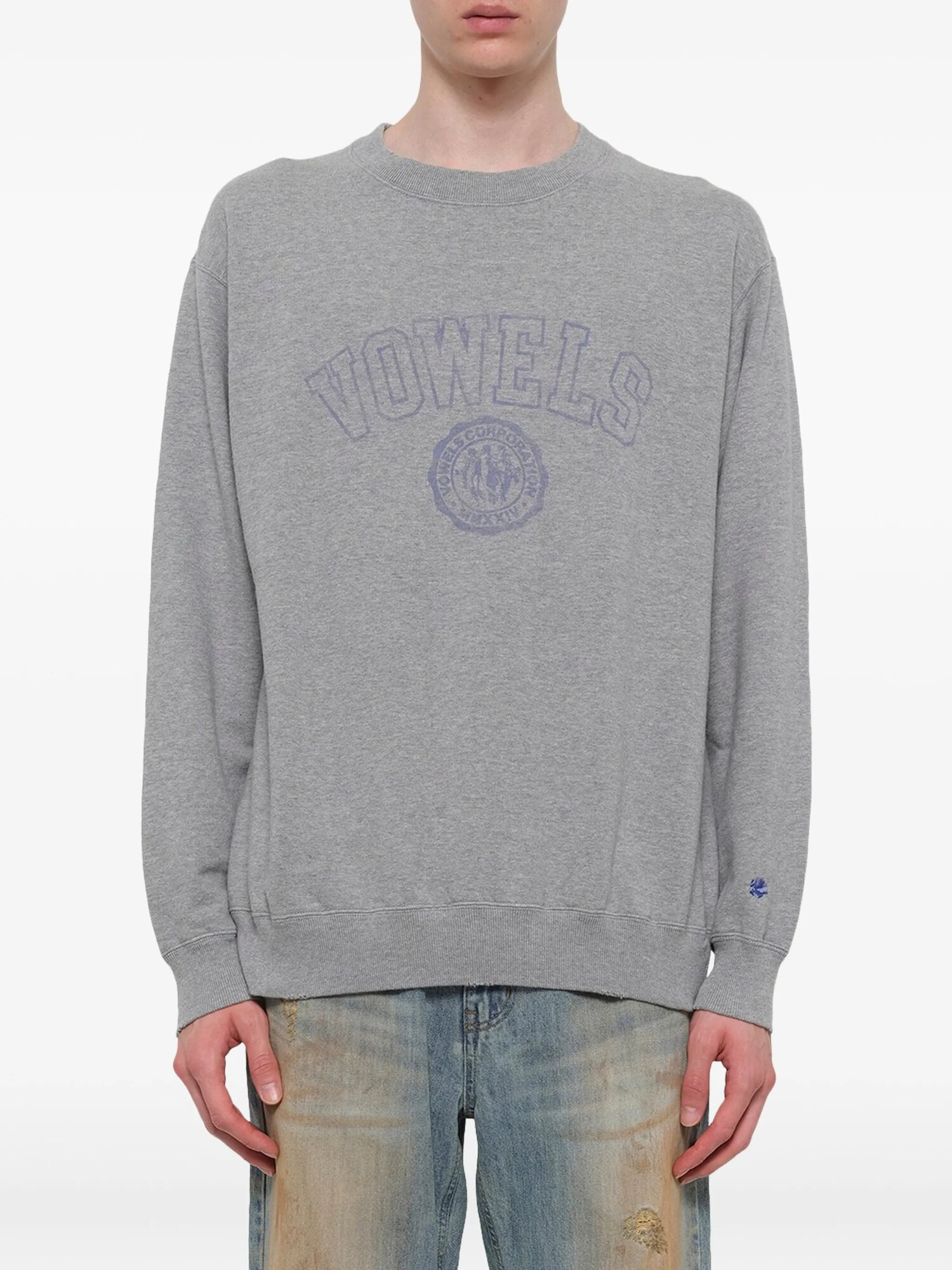 Свитер vowels Faded collegiate-print sweater, размер 48, , grey — фото 1