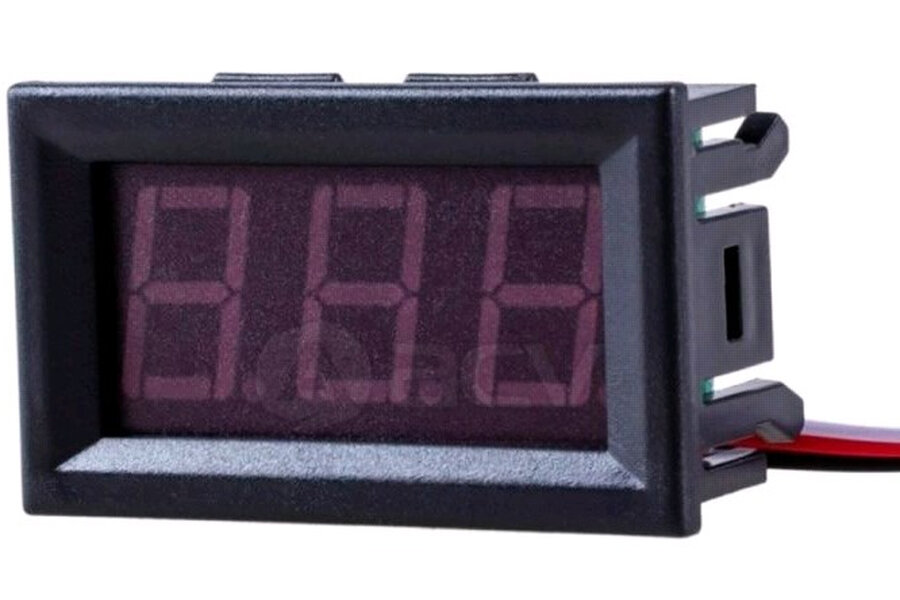 Вольтметр цифровой 9-12V 50Ма синий******************************