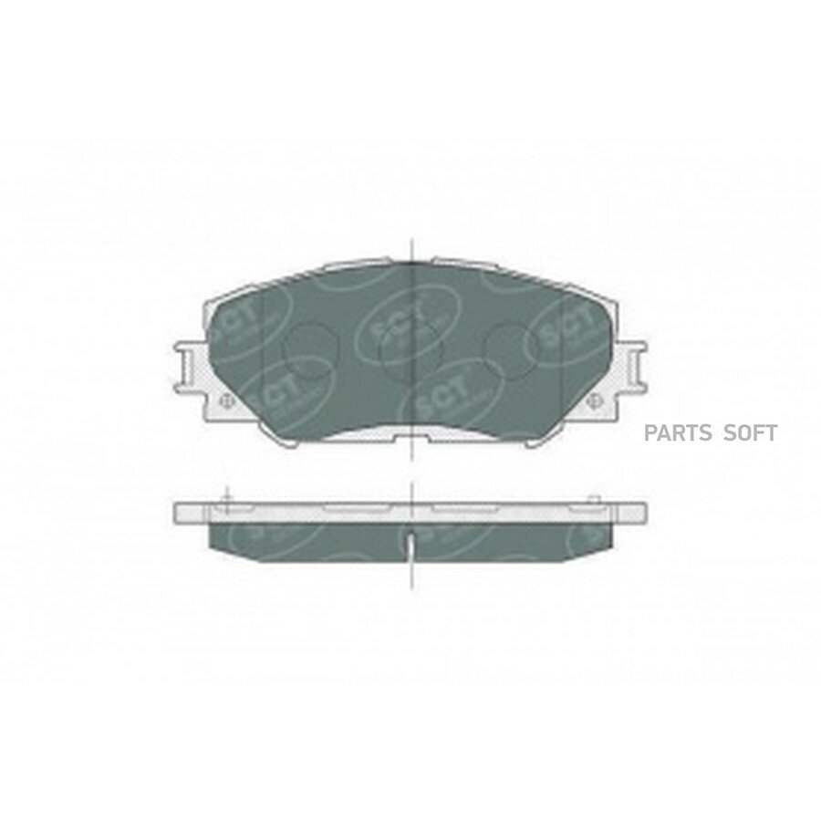 Колод. торм. задн. TOYOTA AURIS 1.4-1.6 07-/09-/COROLLA (E15)/(E17/E18) 07-/13-/RAV 4 III 06-/08- от официального дистрибьютора, SCT GERMANY, артикул SP377