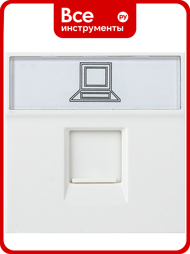 Розетка EKF RJ45 категории 5e, 2 модуля E2MK015E-135-10, конструкция из ABS‑пластика, защитные шторки, белый цвет