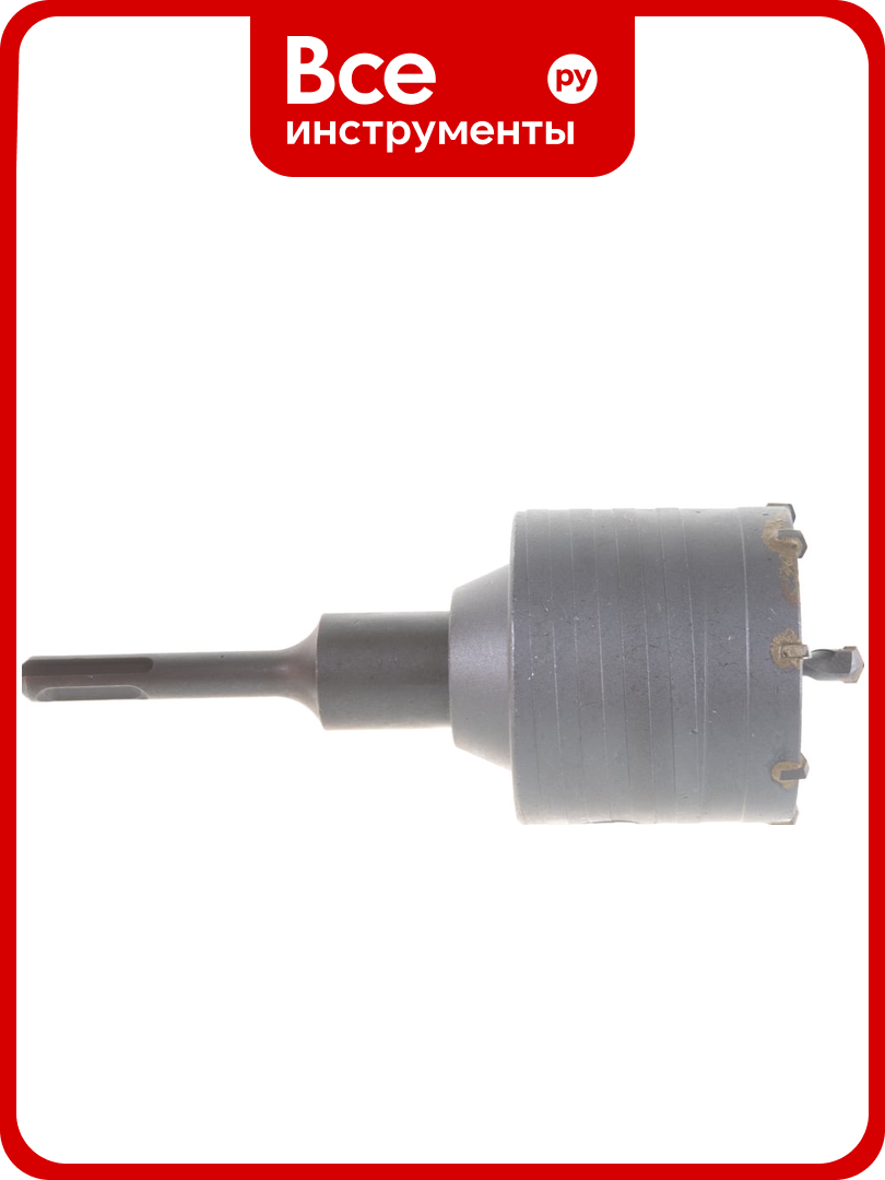Коронка в сборе 68 мм М22 SDS‑PLUS MATRIX 70329 с патроном SDS‑PLUS, для бетона и кирпича, твердосплавные напайки