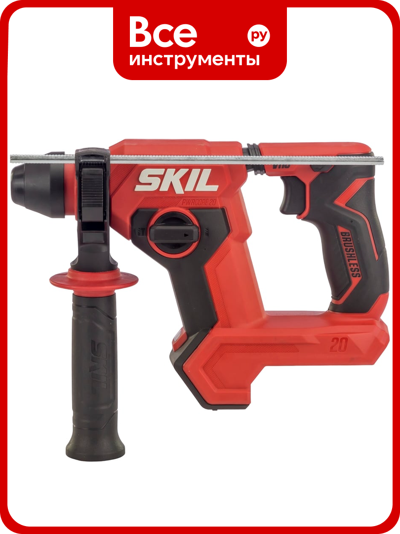 Аккумуляторный перфоратор SKIL RH1790 PWRCORE 20, solo RH1790SE00, Перфоратор поддерживает 3 режима