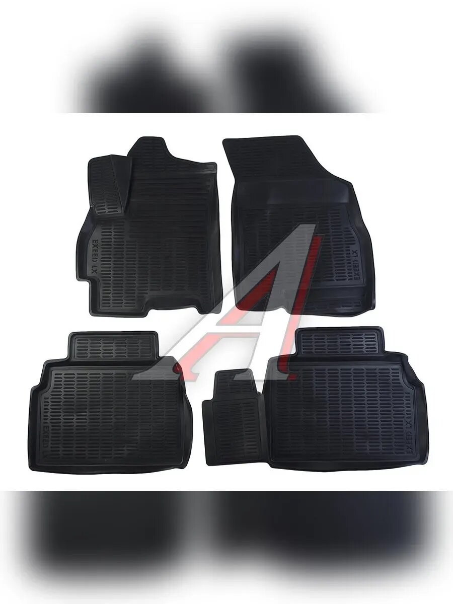 Коврики салона SEINTEX EXEED LX (19-) полиуретан черные