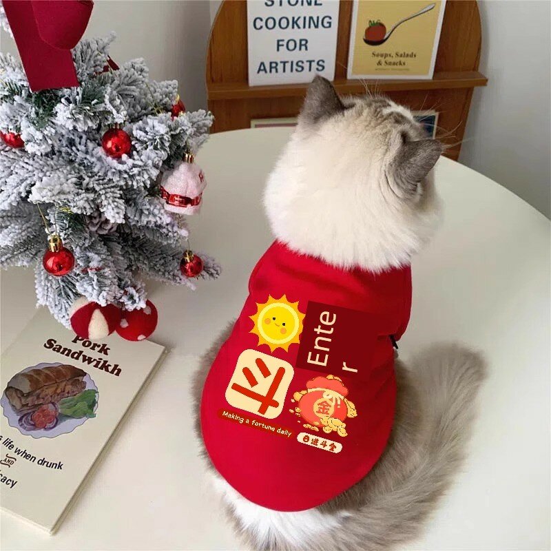 Антистатический зимний свитер для кошек из тонкого флиса без подкладки, размер XS, 1-3 фунта
