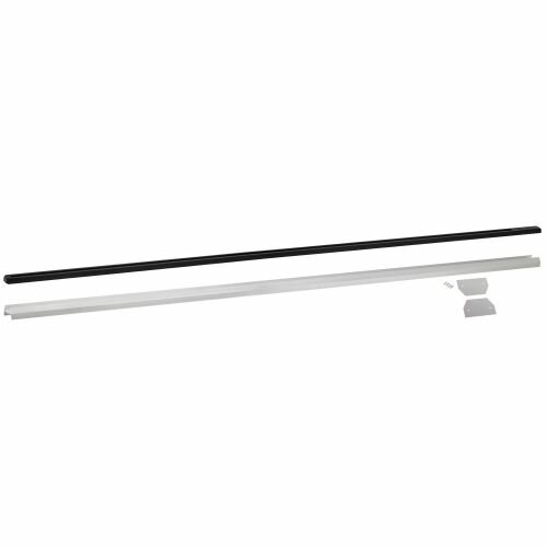 Шинопровод однофазный TR-SET-200-1PT-PC BK с профилем для натяжного потолка 2м (в комплекте: шинопровод; алюм. профиль; заглушки-2шт) черн. Эра Б0072543