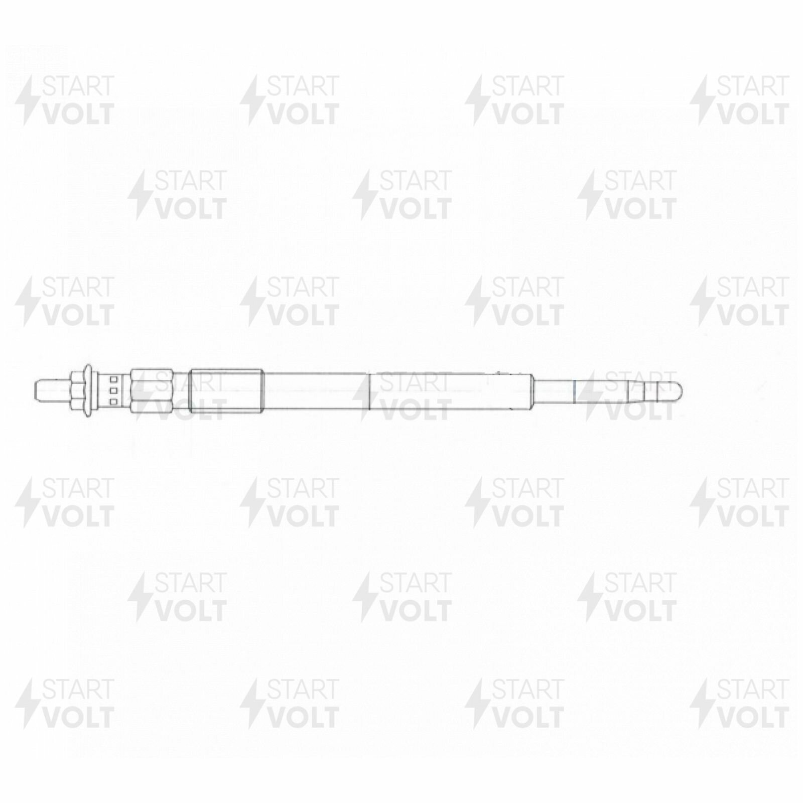 Свеча накаливания для а м Ford Fusion 02- 1.4TDCi 1.6TDCi Focus II 05- 1.6TDCi STARTVOLT GLSP 096