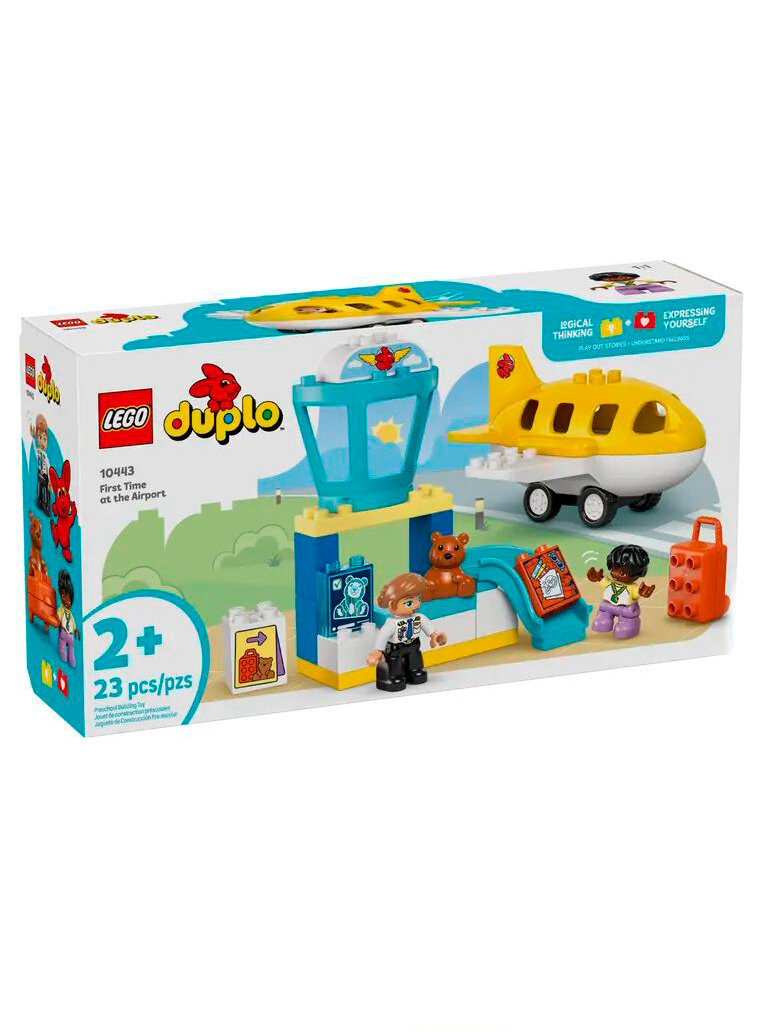 Конструктор LEGO DUPLO Впервые в аэропорту, 23 Деталей, возраст 2+, 10443