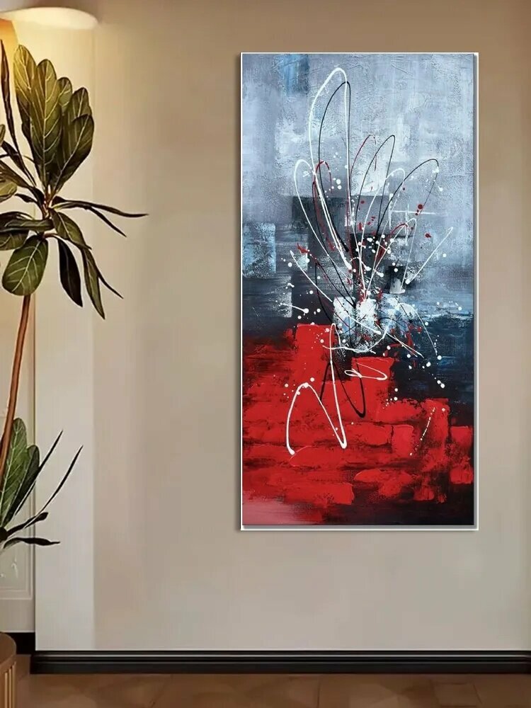 Картина "Абстрактная картина на холсте 50 х 100" 50x100 см