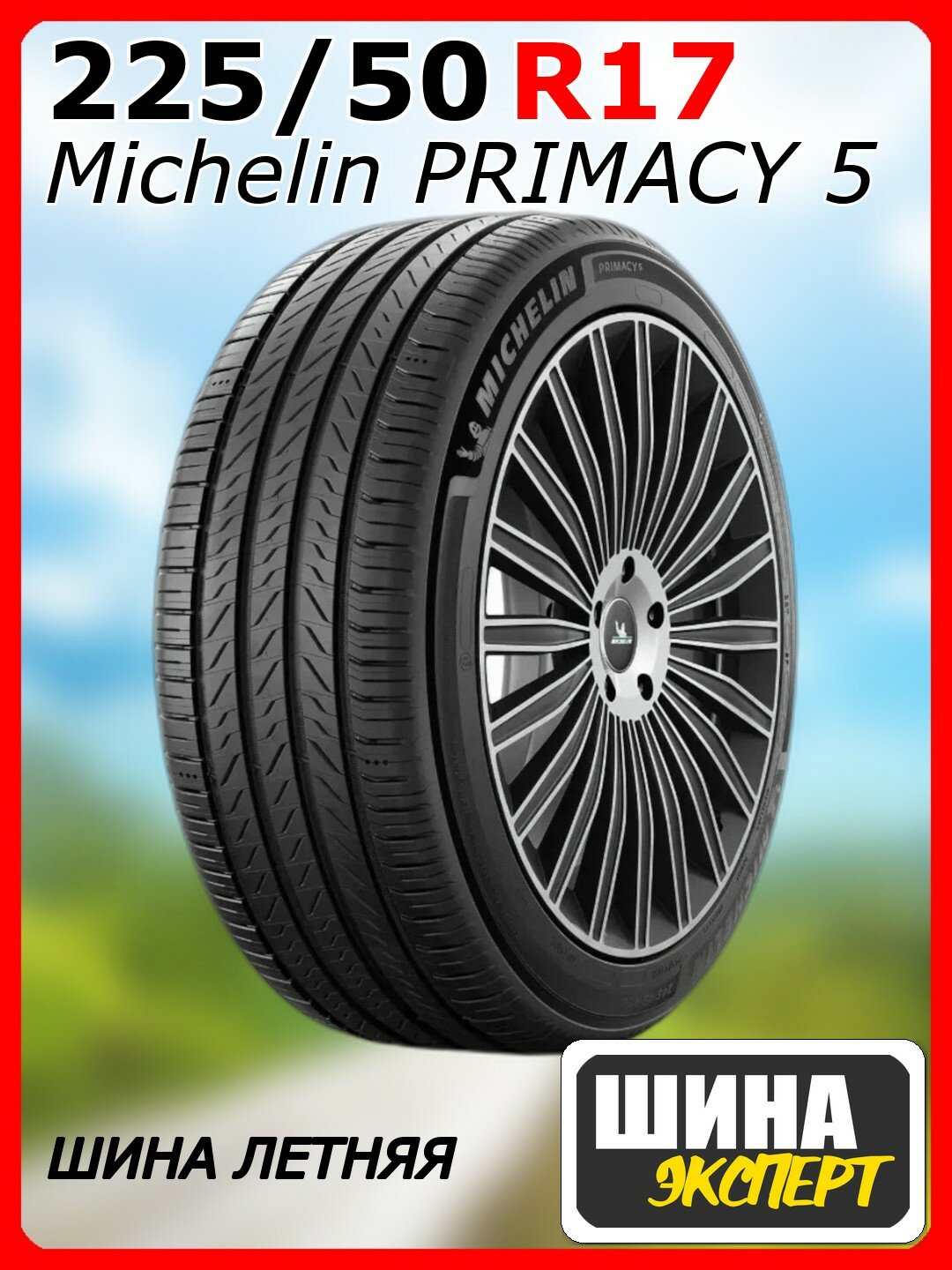 Шина летняя Michelin 225/50/17 W 98 Primacy 5 XL для легковых автомобилей 448174