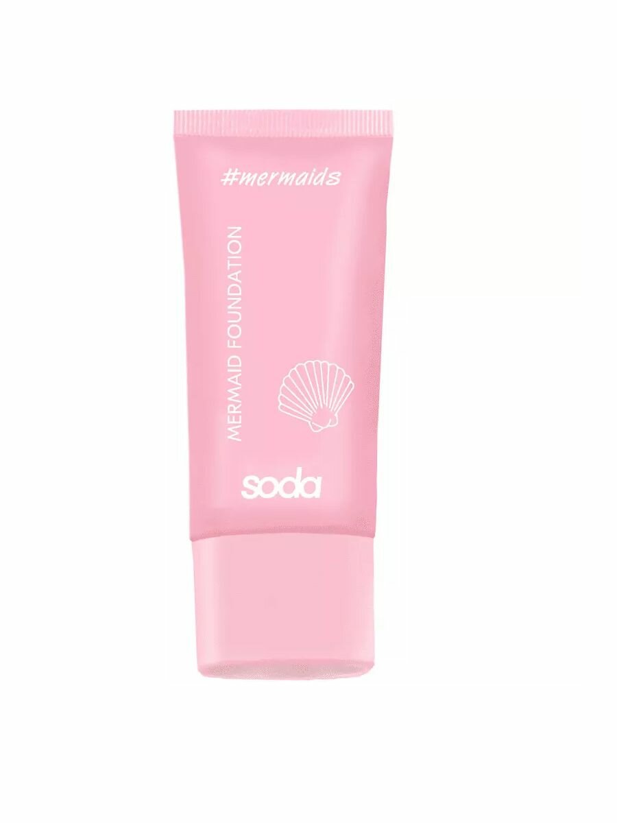 SODA Тональная основа (MERMAID FOUNDATION #mermaids) №104 Almond Cookie, 30 мл