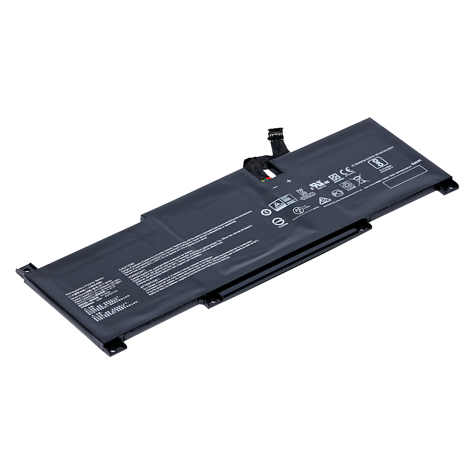 Аккумулятор BTY-M494 для MSI Modern 15 B12M 11.4V 39.3Wh черный коннектор