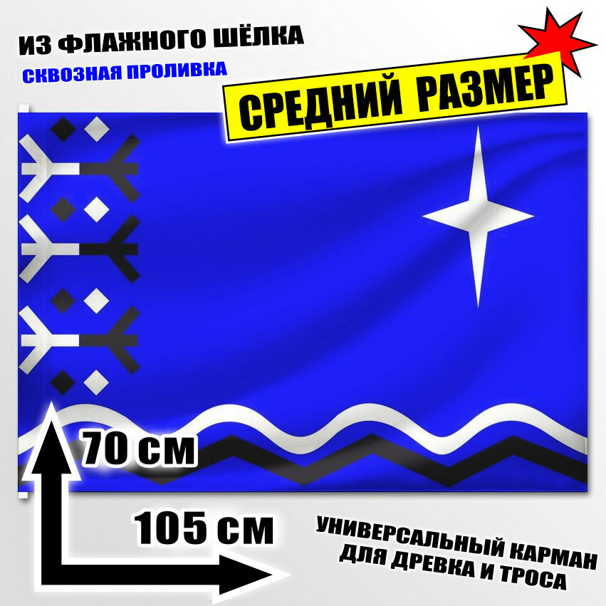 Флаг средний Провиденского района 105x70 см