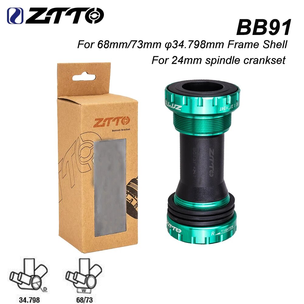 ZTTO BB91 Каретка 68/73 Green