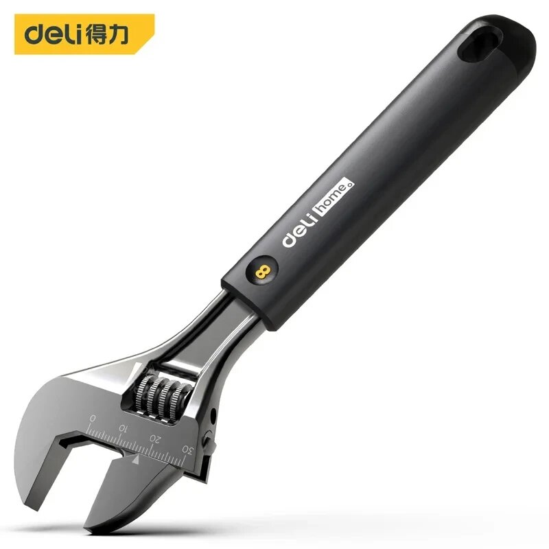 Разводной ключ Deli 8" HT1508, черный