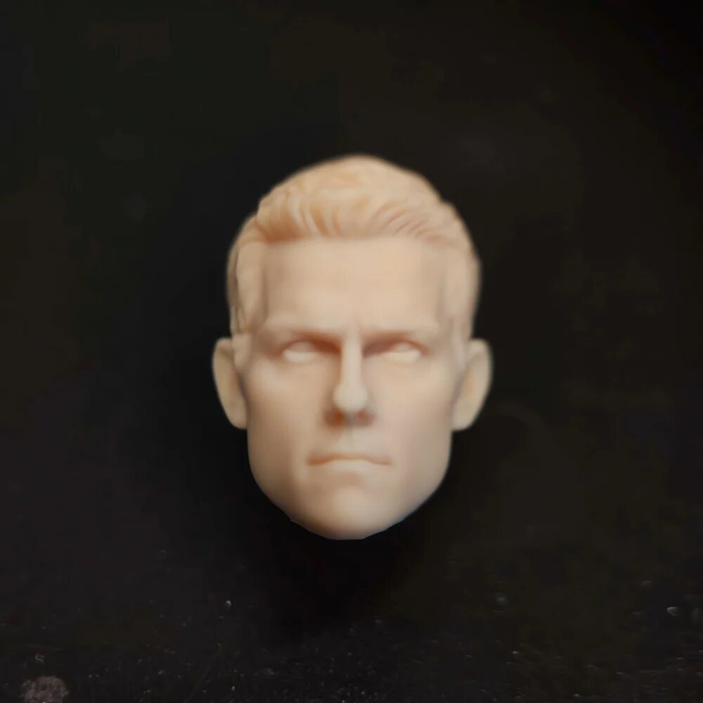Неокрашенная модель головы солдата Taholicy 1/12 Белый, Model C, NECA