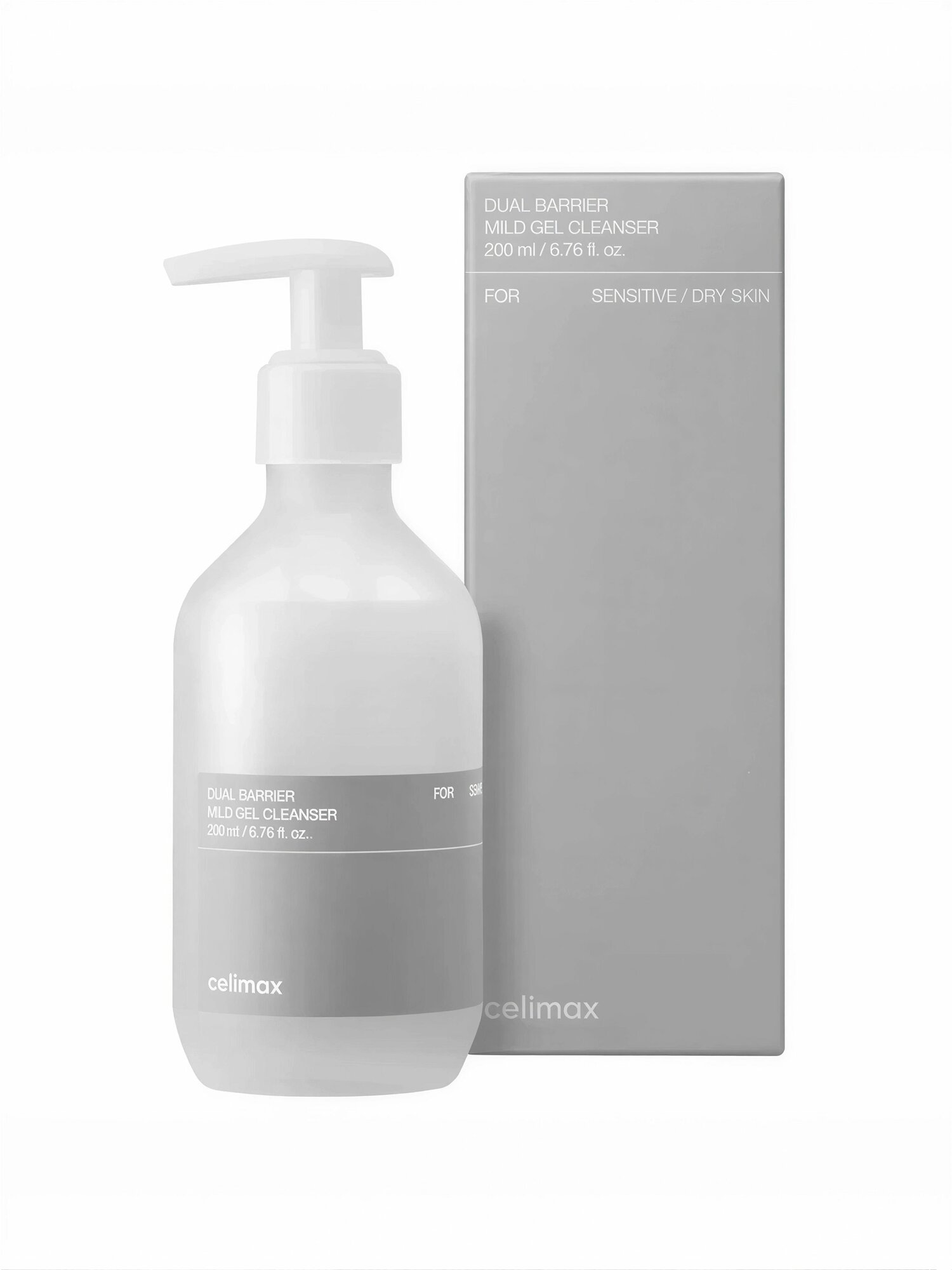 CELIMAX Гель для умывания лица с церамидами Dual Barrier Mild Gel Cleanser 200мл