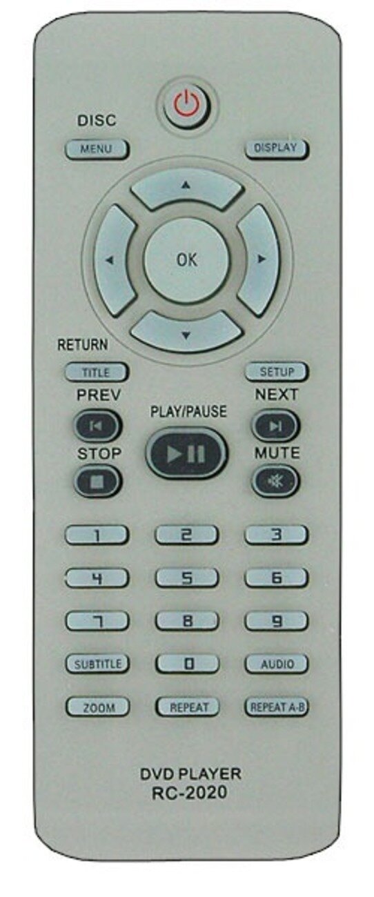 Пульт ДУ RC-2020 для DVD-плеера Philips