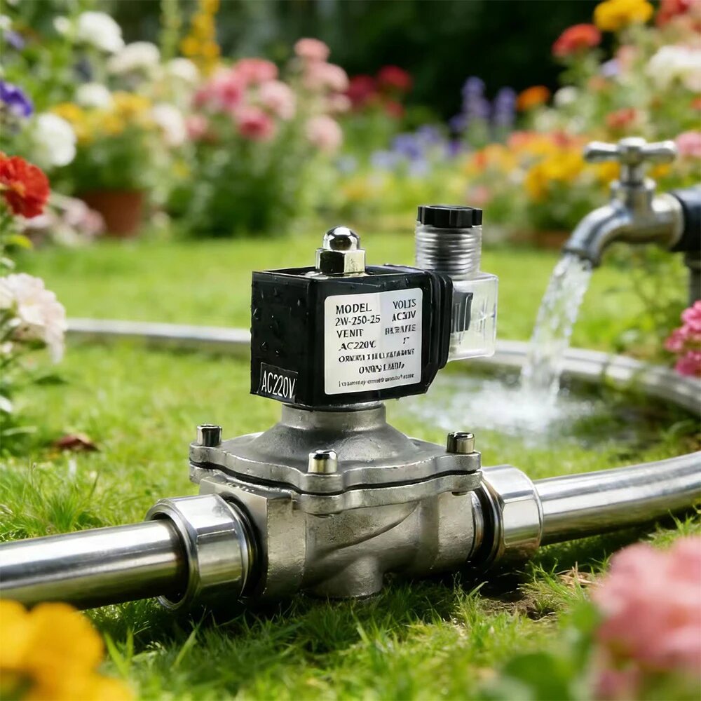 Электромагнитный клапан AICANTEK SS, нержавеющая сталь, 1/2"-1", 12В 1/2", AC220V, VITON-Seal