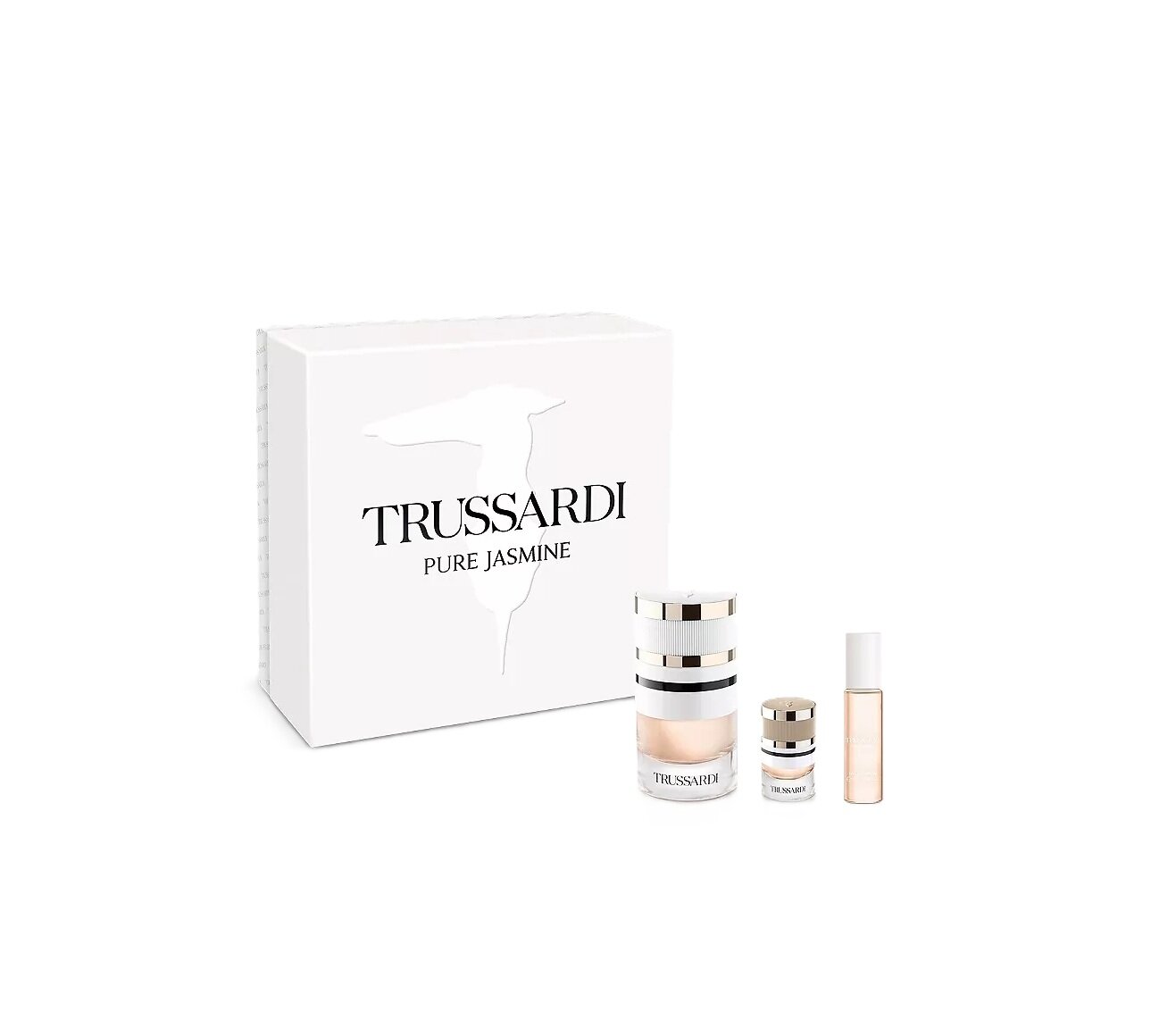Trussardi Pure Jasmine set 60мл + 10 мл + 7 мл парфюмерная вода женская, шипровые, цветочные