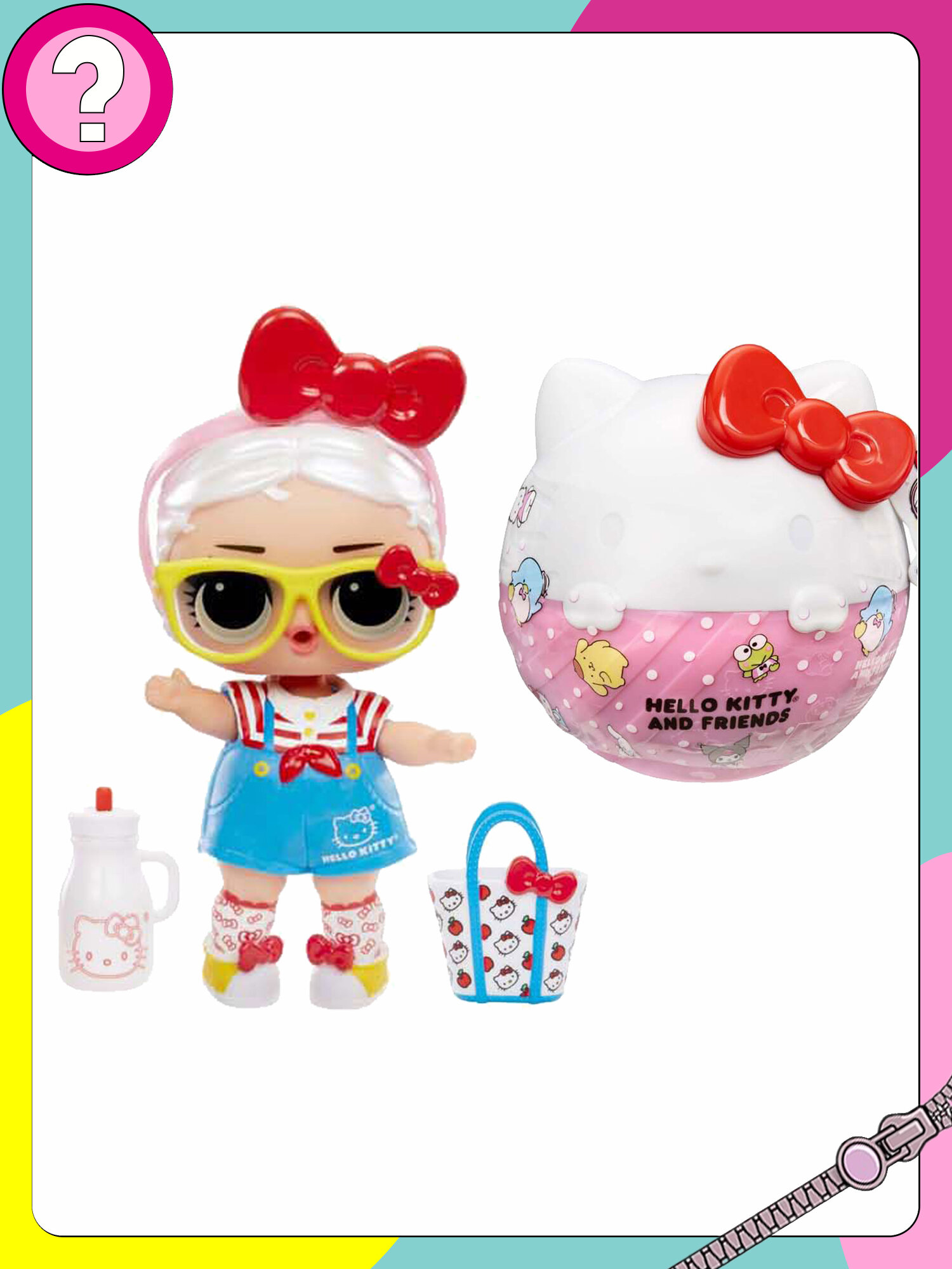 ЛОЛ HELLO KITTY AND FRIEMDS Кукла в форме шара подарок для детей от 3 лет