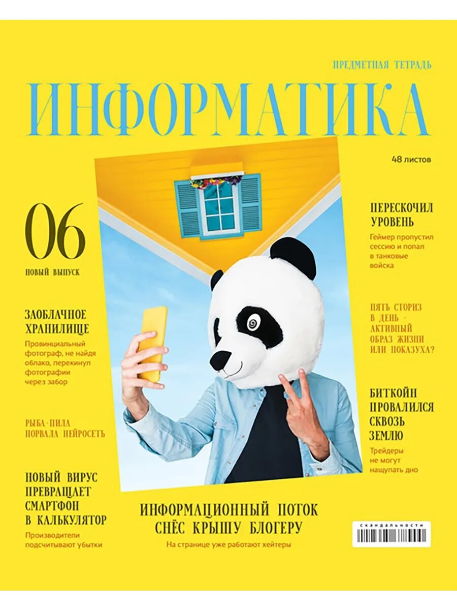Тетрадь предметная Скандальности. Информатика, 48 листов, кл