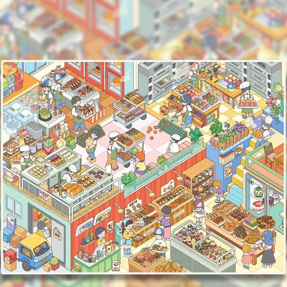 Набор наклеек «Уличный пейзаж» Bread Workshop