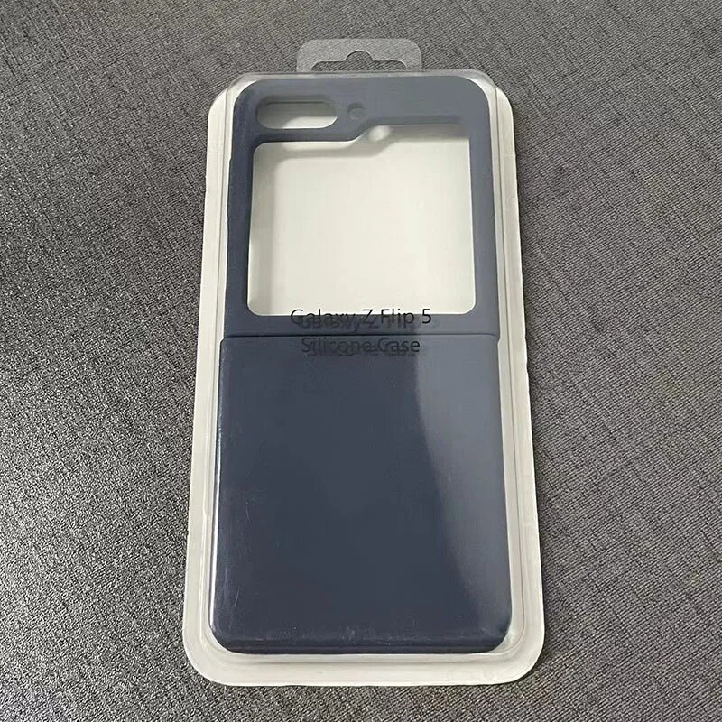 Силиконовый чехол для Samsung Galaxy Z Flip 5, Dark Blue
