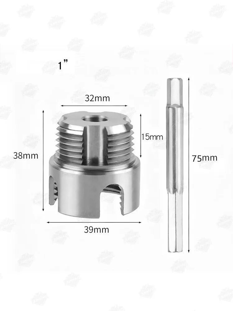 Резьбонарезной комплект для труб (1/2", 3/4", 1") с плашками и рукояткойРезьбонарезной комплект для труб