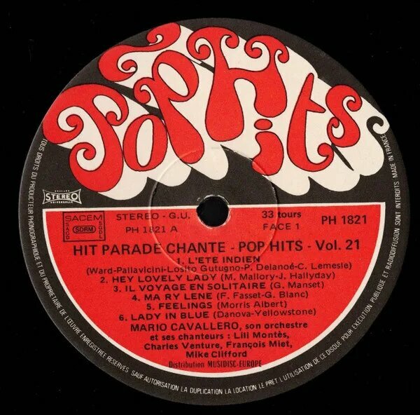 Hit Parade Chante - Pop Hits - Vol. 21 — фото 1