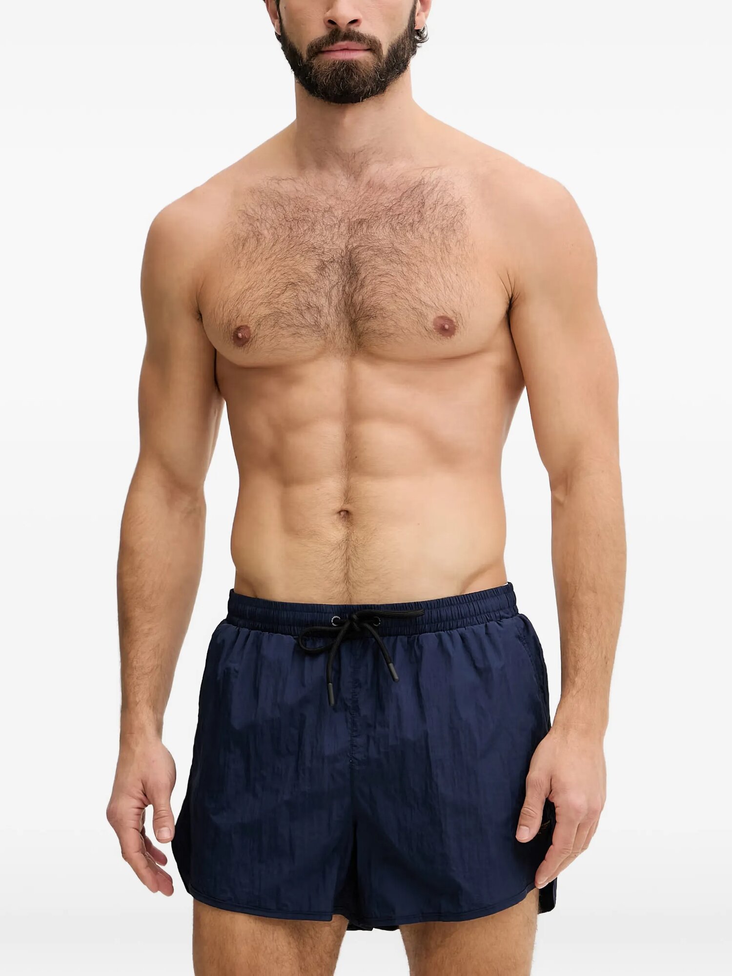 Шорты для плавания Aeronautica Militare Logo-patch drawstring swim shorts, размер 52 — фото 1