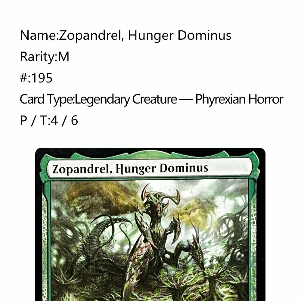 Карты для колод Chromatic Orrery Indoraptor Valakut Awakening Зеленый, Zopandrel Hunger Do
