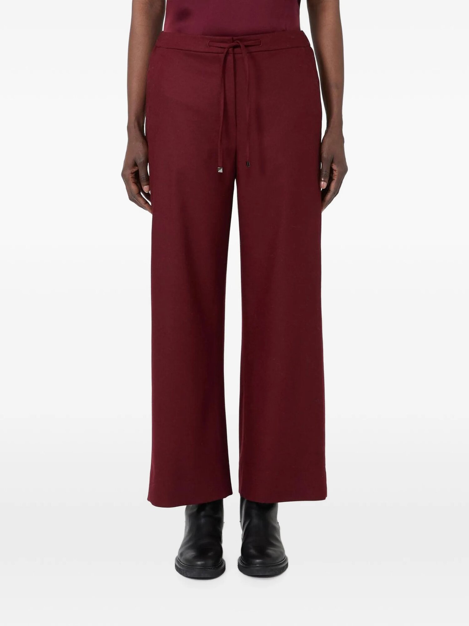 Брюки Max Mara Drawstring trousers, размер 50, red