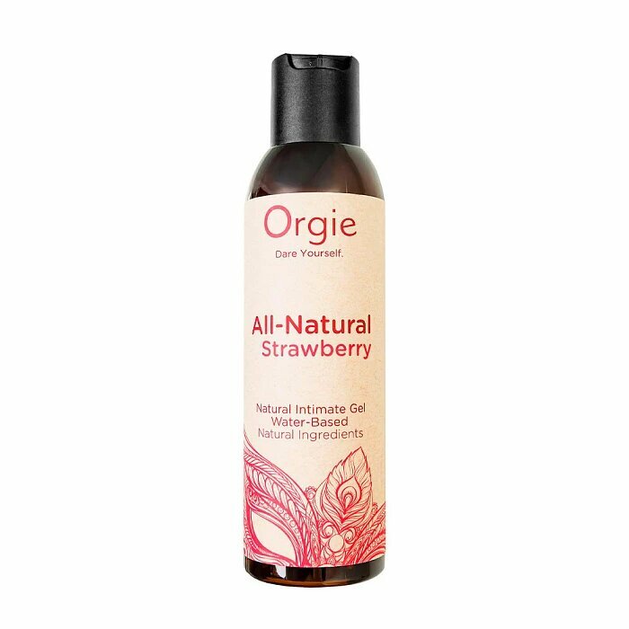 Натуральный интимный гель «All - Natural Strawberry» на водной основе, клубника 150 мл
