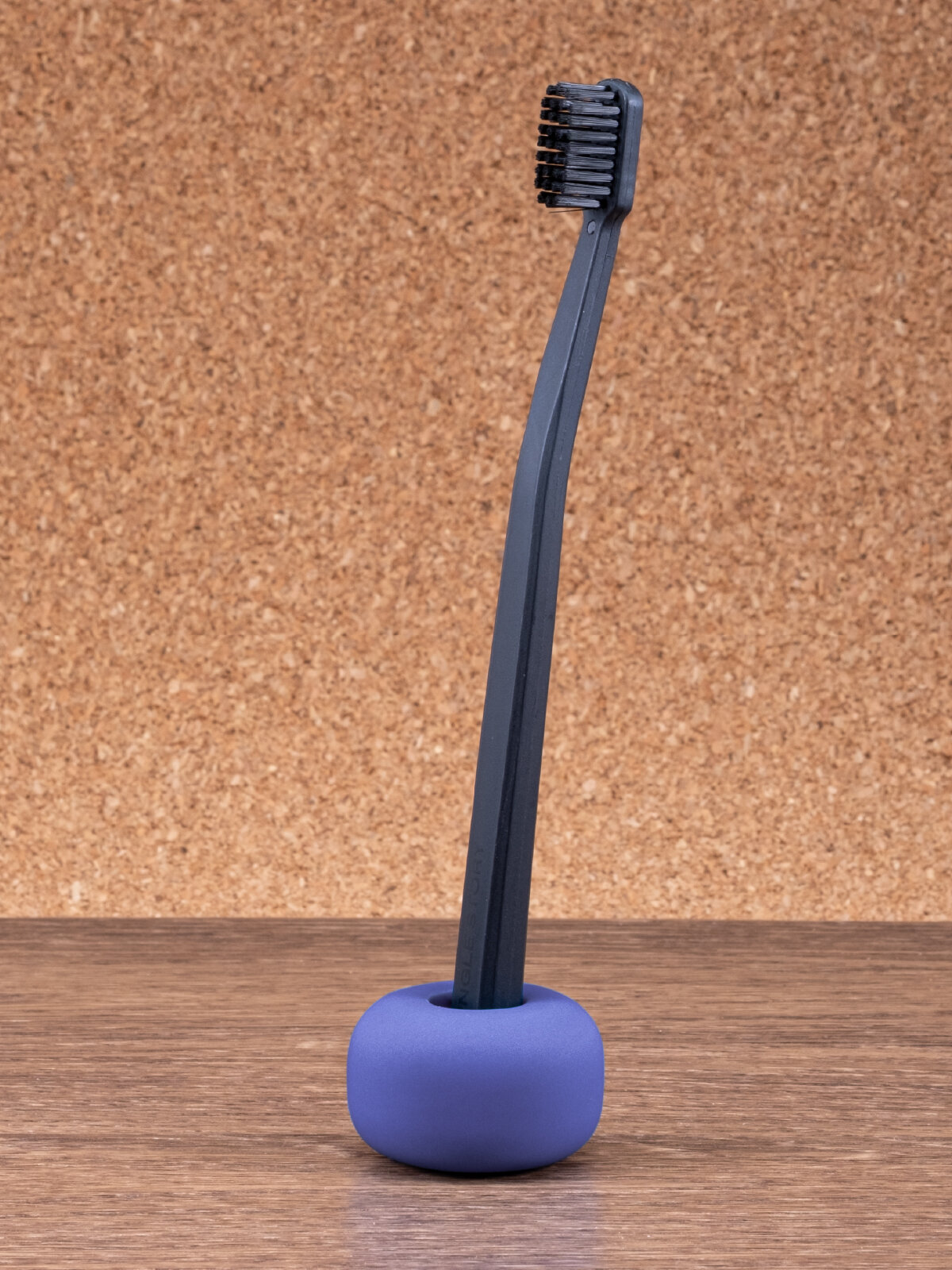 Держатель для зубной щетки керамический, с покрытием soft touch Terapy синий