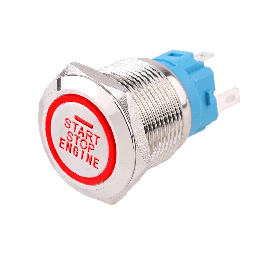 Кнопка Start Stop Engine 19mm Red 110-220V
