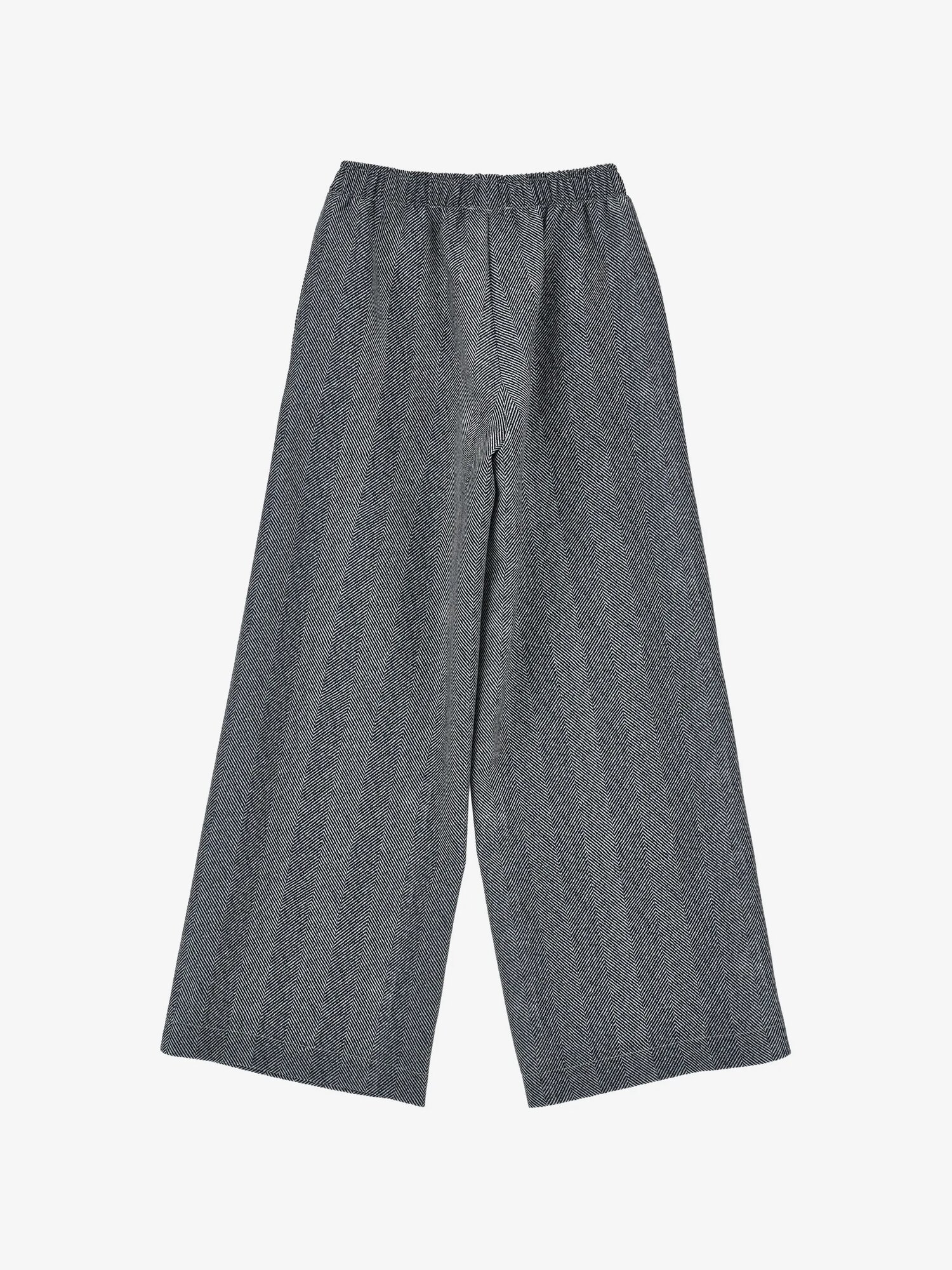 Брюки Ermanno Scervino Herringbone-pattern elasticated-waist trousers, размер 158, серый — фото 1