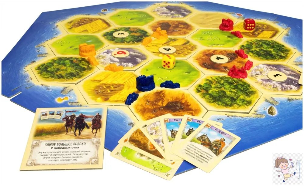 Настольная игра Catan Колонизаторы, Настольная игра, ABS пластик, Красный, 3-4 игрока, 60-90 мин — фото 1