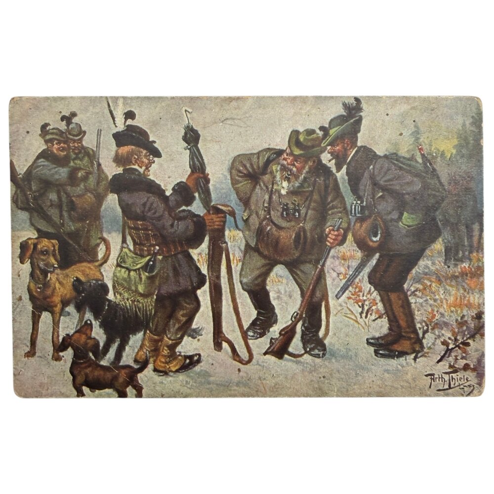 Почтовая открытка "Тиле - Экипирован по полной программе" 1900-1917 гг. Германская Империя