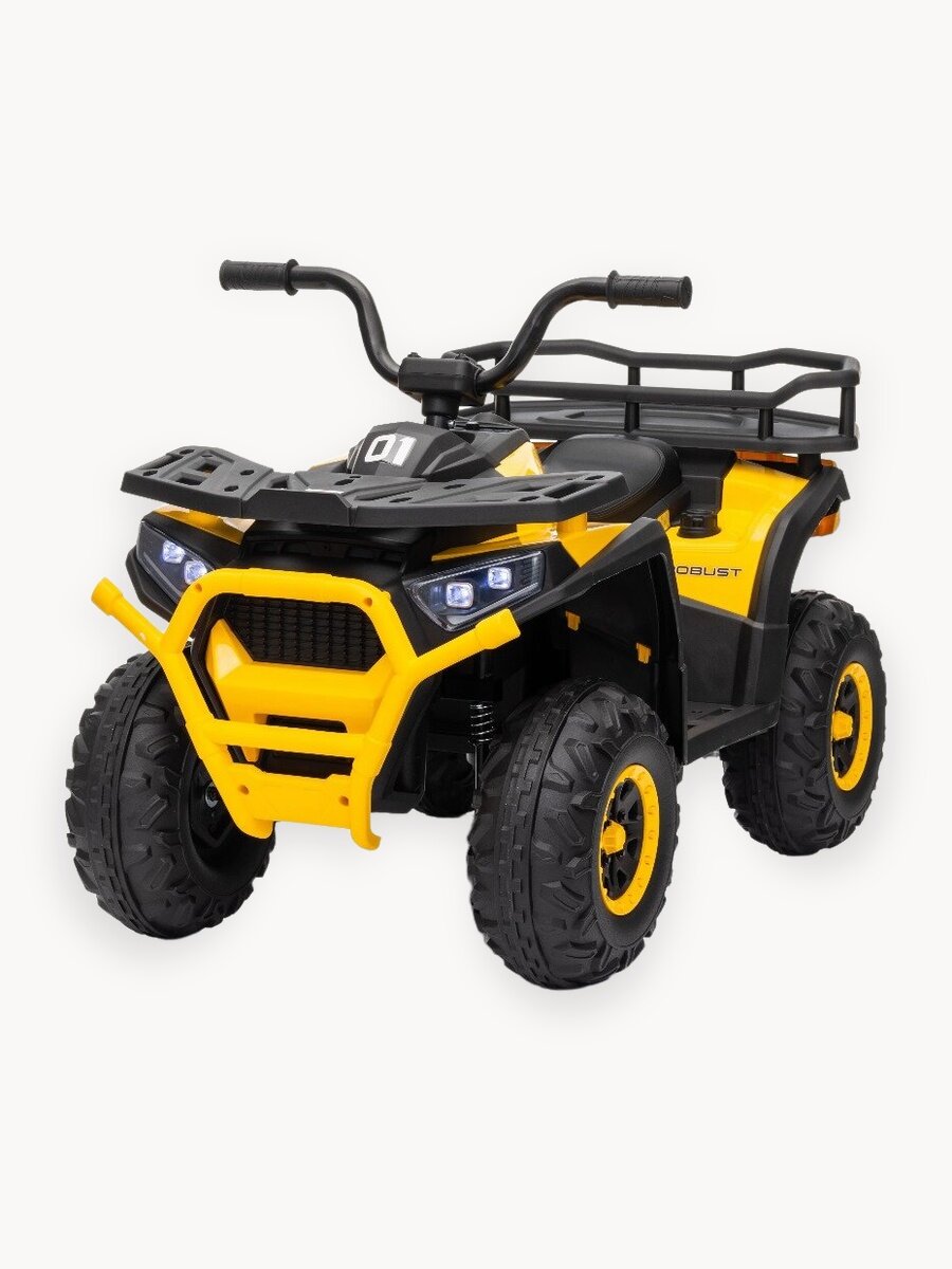 Электромобиль Квадроцикл ХМХ "QWATRO №1" (полный привод) Желтый на пульте управления музыка +BLUETOOTH