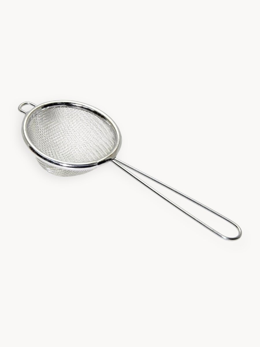 Сито "Эконом", с ручкой, стальное, диаметр 5 см, серебристое.