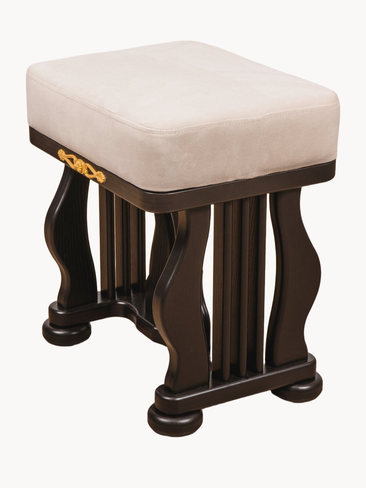 Банкетка в прихожую с сиденьем, банкетка в спальню Glider Джульетта, цвет светло-серый / черный