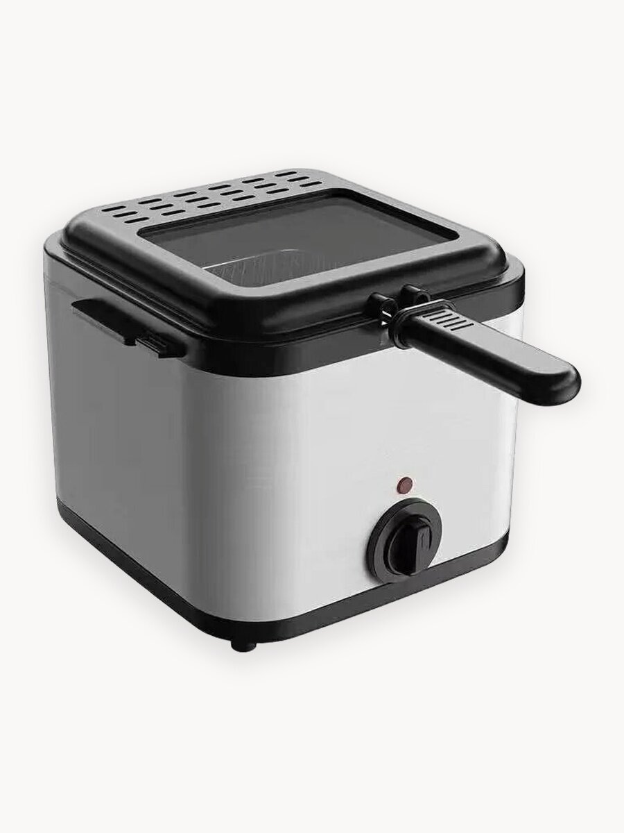 Фритюрница со съемной чашей быстрый нагрев 2.5л съемная корзина и чаша, корпус из нержавеющей стали