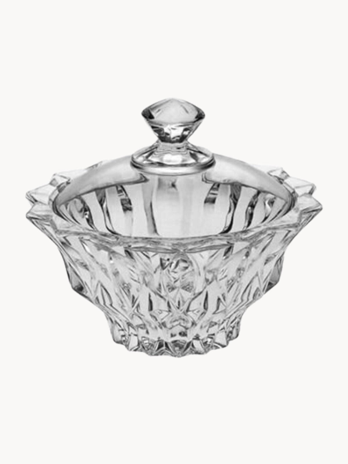 Доза с крышкой "Fortune", 13 см, хрусталь, Crystal Bohemia/ БПХ1069