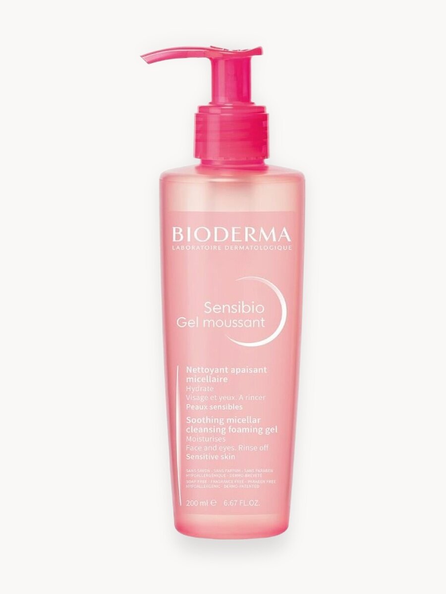 BIODERMA LABORATOIRE DERMATOLOGIQUE Сенсибио Гель для лица очищающий, 500 мл
