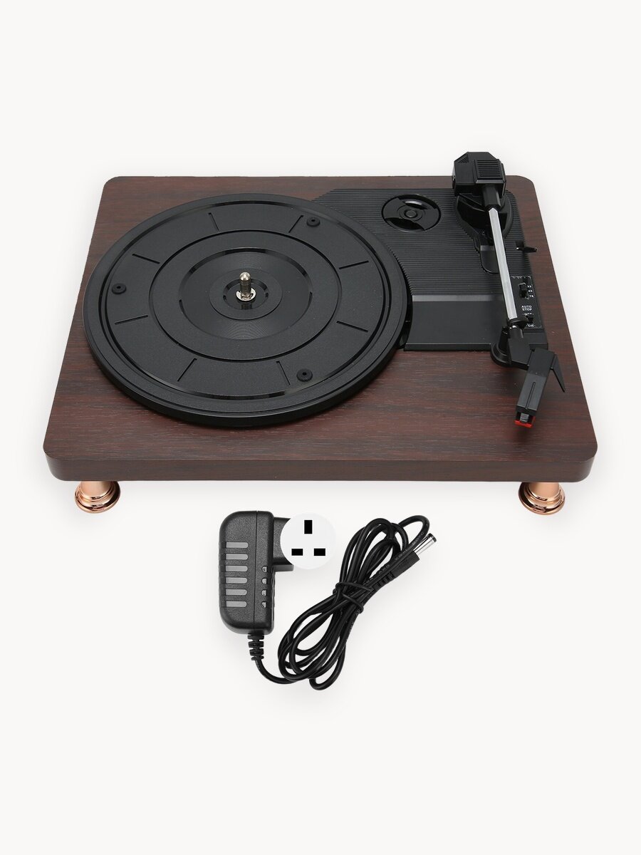 Виниловый проигрыватель 3 Speeds Vintage Turntable Record Player для развлечения декор 100-240 В