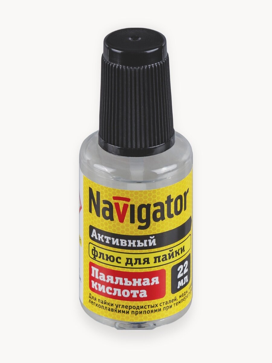 Флюс для пайки Navigator 93 262 NEM-Fl01-F22 (паяльная кислота, 22 мл)